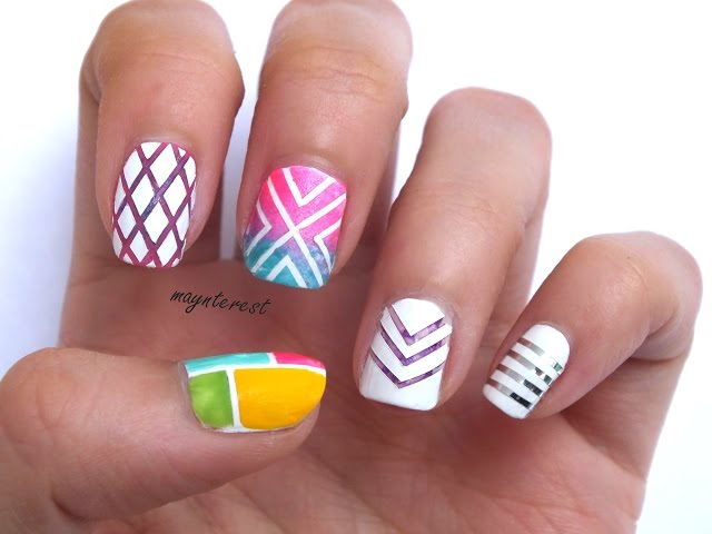 5 Diseños De Uñas Con Cinta Adhesiva Ideas E Imágenes