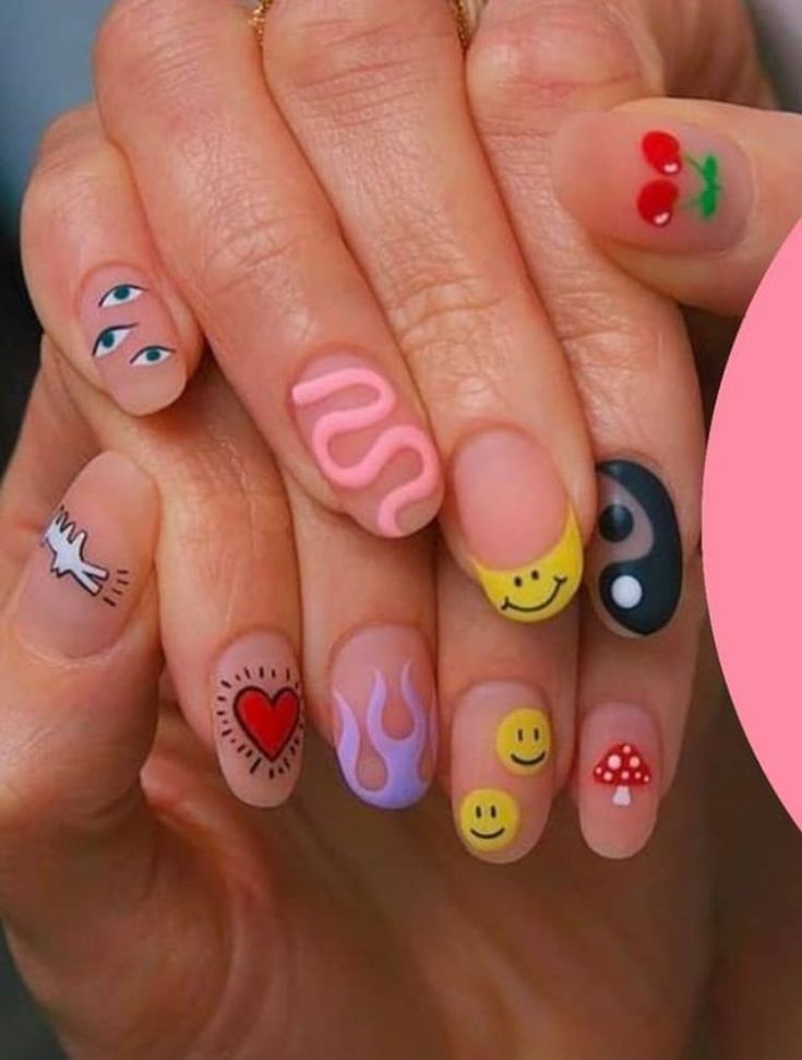 Decoracion De Uñas Diseños Divertidos 【IDEAS E IMÁGENES】