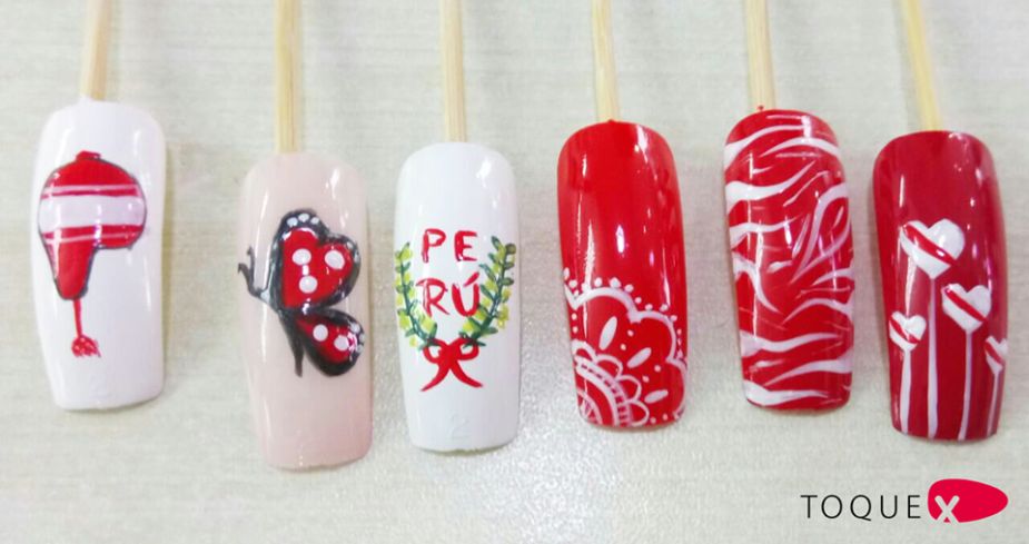 Diseño De Uñas Bandera Peruana 【IDEAS E IMÁGENES】