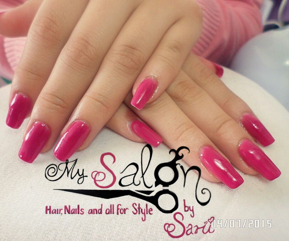 Diseño De Uñas Color Rosa Mexicano 【IDEAS E IMÁGENES】