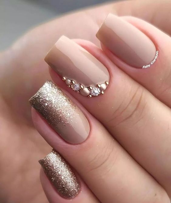 Diseño De Uñas Color Rosa Nud 【IDEAS E IMÁGENES】