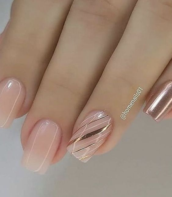 Diseño De Uñas Color Rosa Nud 【IDEAS E IMÁGENES】