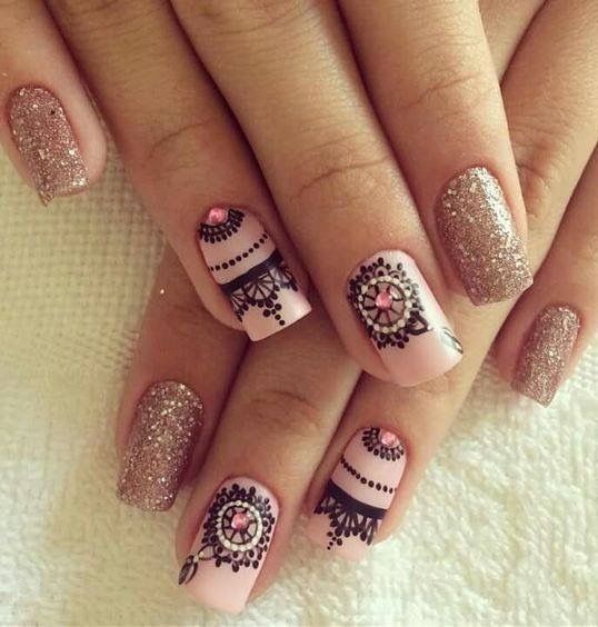 Diseño De Uñas Con Diseño De Mandala 【IDEAS E IMÁGENES】