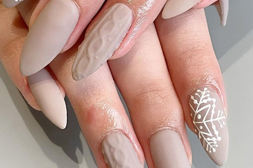 Diseño De Uñas Con Textura 【IDEAS E IMÁGENES】