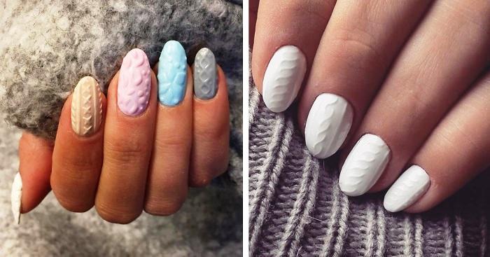 Diseño De Uñas Con Textura 【IDEAS E IMÁGENES】