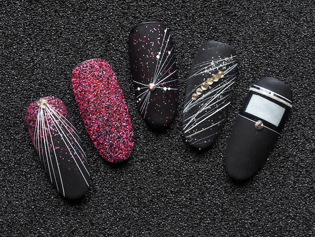 Diseño De Uñas Con Textura 【IDEAS E IMÁGENES】