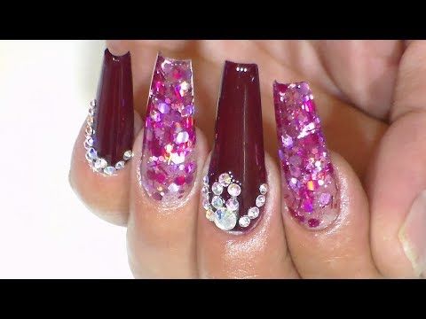 Diseño De Uñas en Color Ciruela Fantasy Nail 【IDEAS E IMÁGENES】