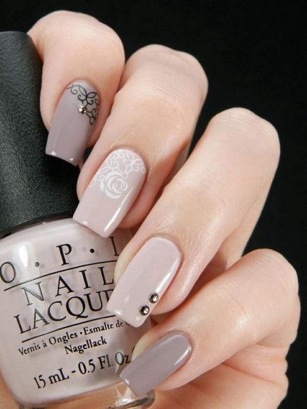Diseños De Uñas Elegantes Color Nude Y Beige 【IDEAS E IMÁGENES】