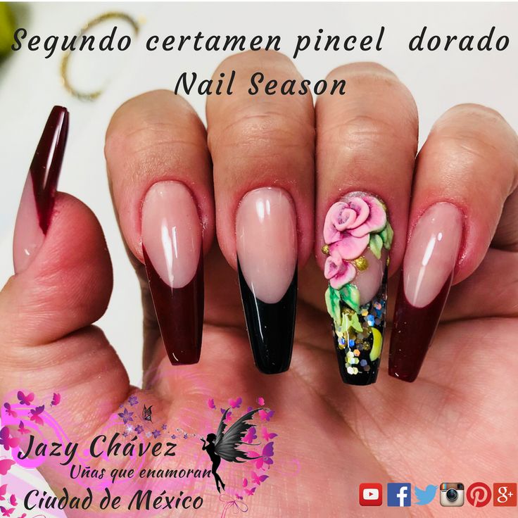 Diseños De Uñas Escultural en Punta Coffin 【IDEAS E IMÁGENES】