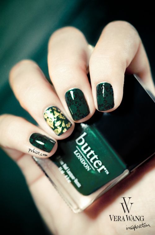 Diseños De Uñas Postizas Color Verde Bandera 【IDEAS E IMÁGENES】