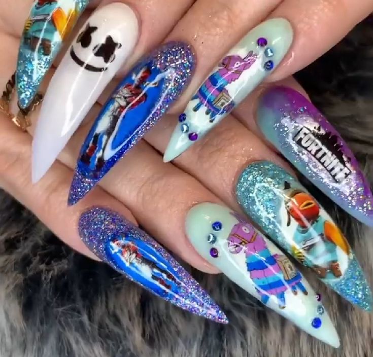 Diseños en Uñas De Fornite 【IDEAS E IMÁGENES】
